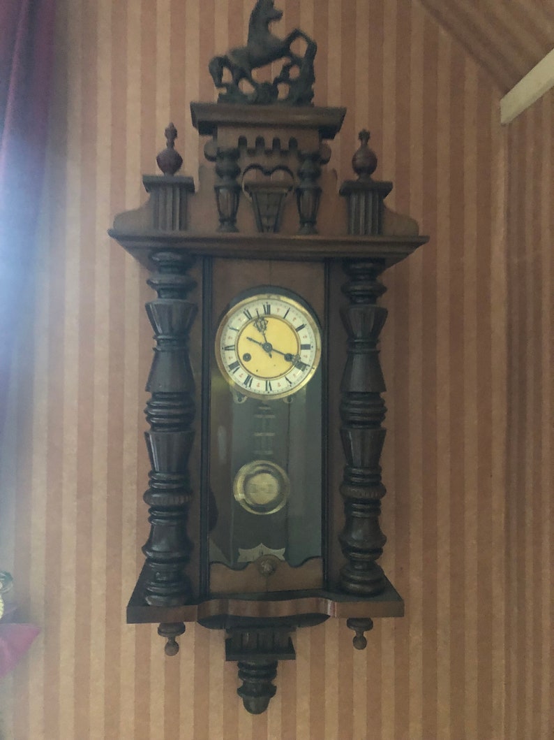 Antique Horse Clock With Warm Strike. Runs Neatly on Time. - Etsy