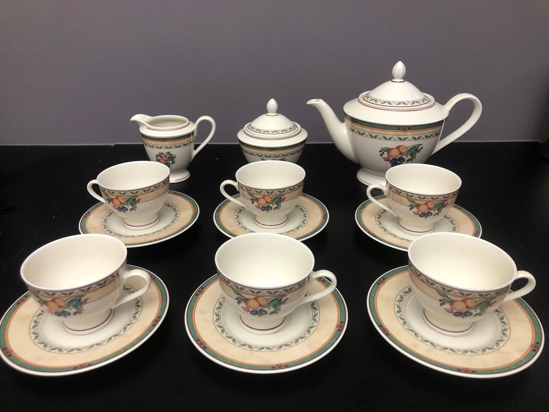 Heinrich Winterling HW BAVARIA Tea Set, Teapot, Sugar Bowl, Cream Jug ...