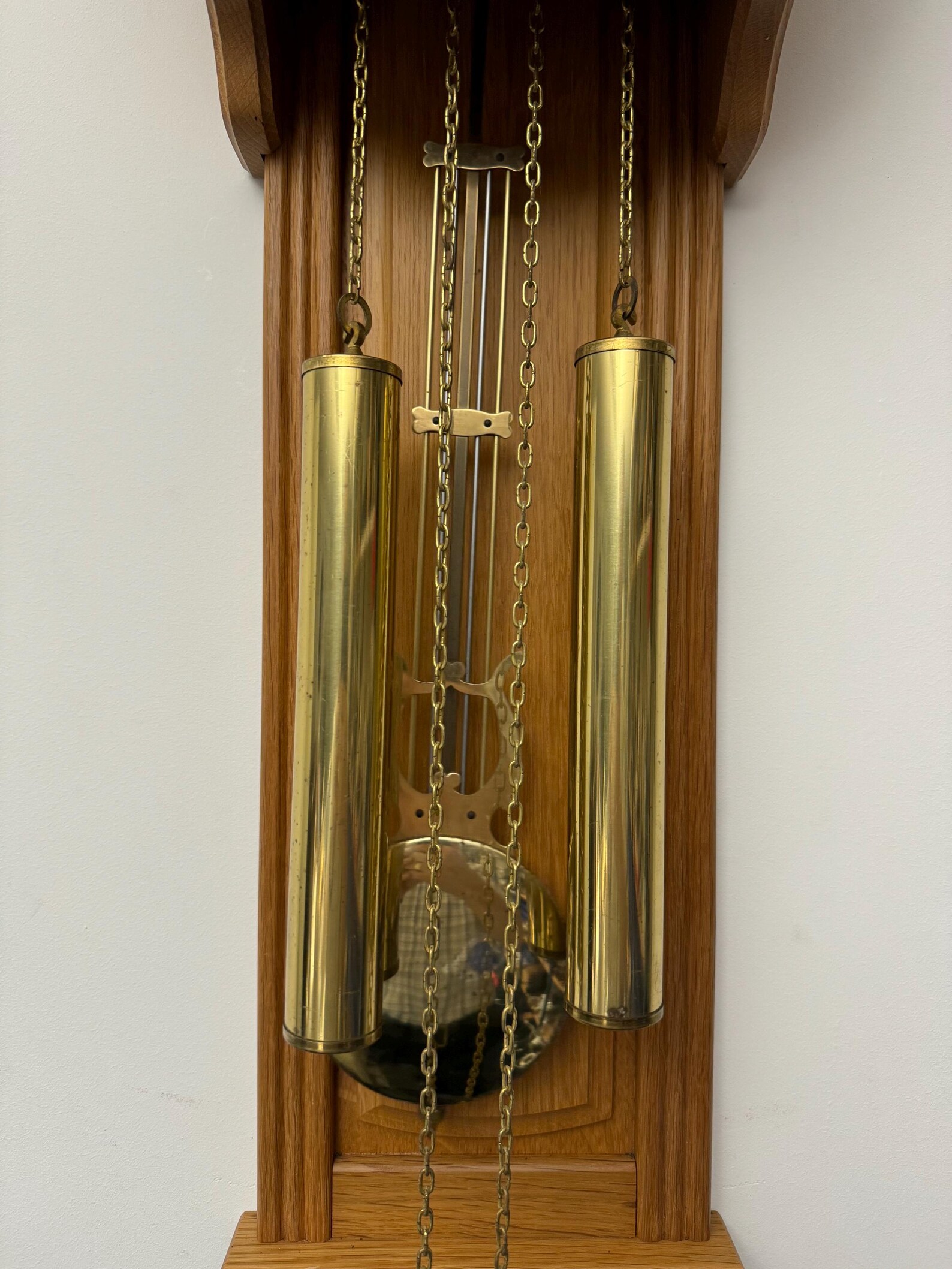 A Blank Oak Bim Bam Wall Clock From the 1970s by the Dutch Brand Jeka ...