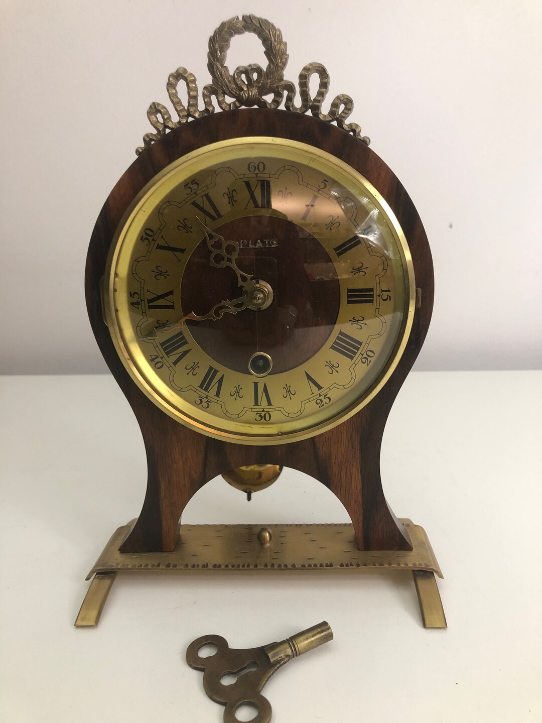 Vintage Plato Pendulum Clock With Rosewood 1960 - Etsy