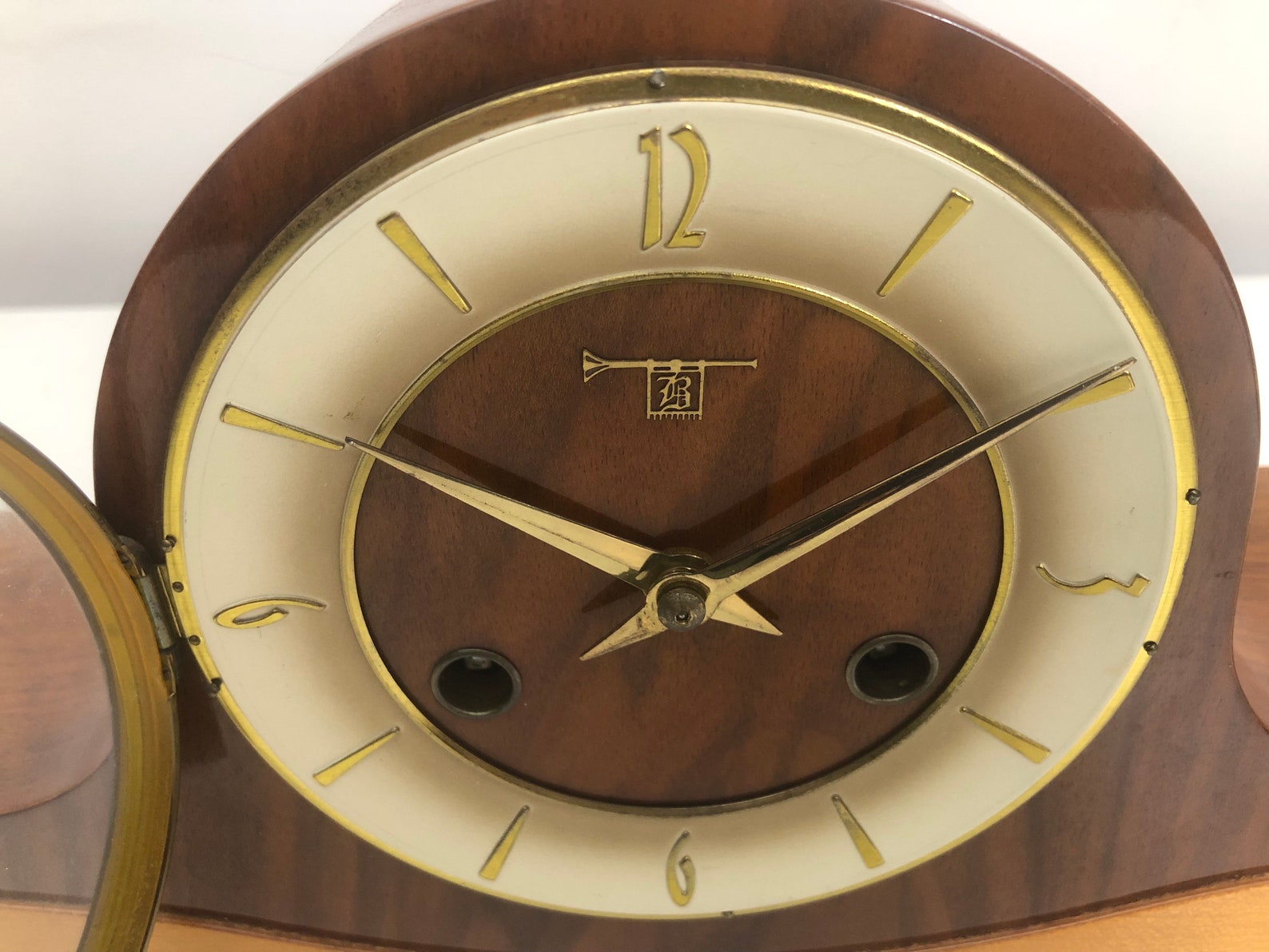 Rare Vintage Trumpet Chimney Mantel Clock 1960. - Etsy