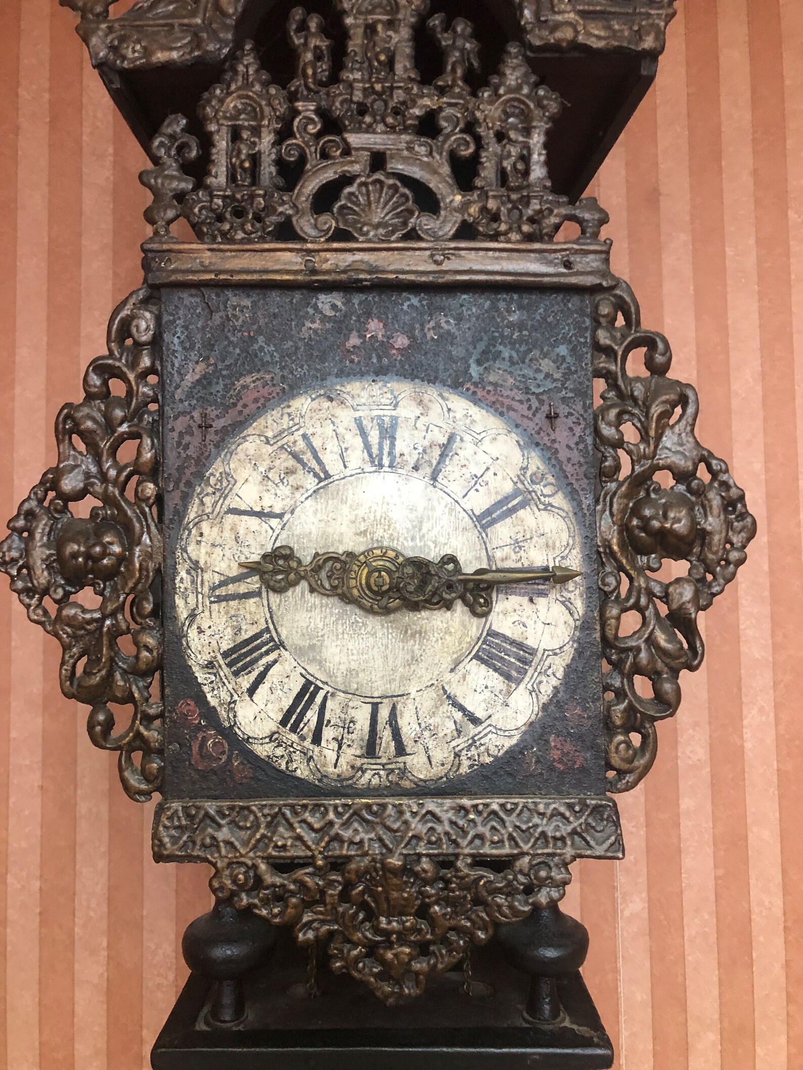 Antique Frisian Chair Clock, chair Clock Around 1800. Presumably ...