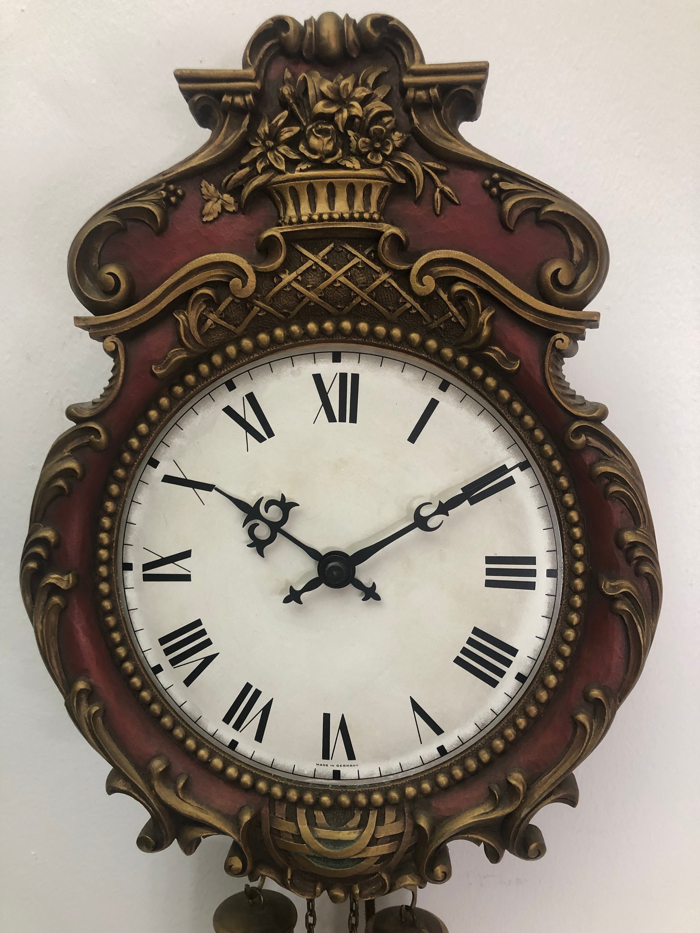 A Very Special E. Schmeckenbecher Wall Clock With Beautiful Wood ...