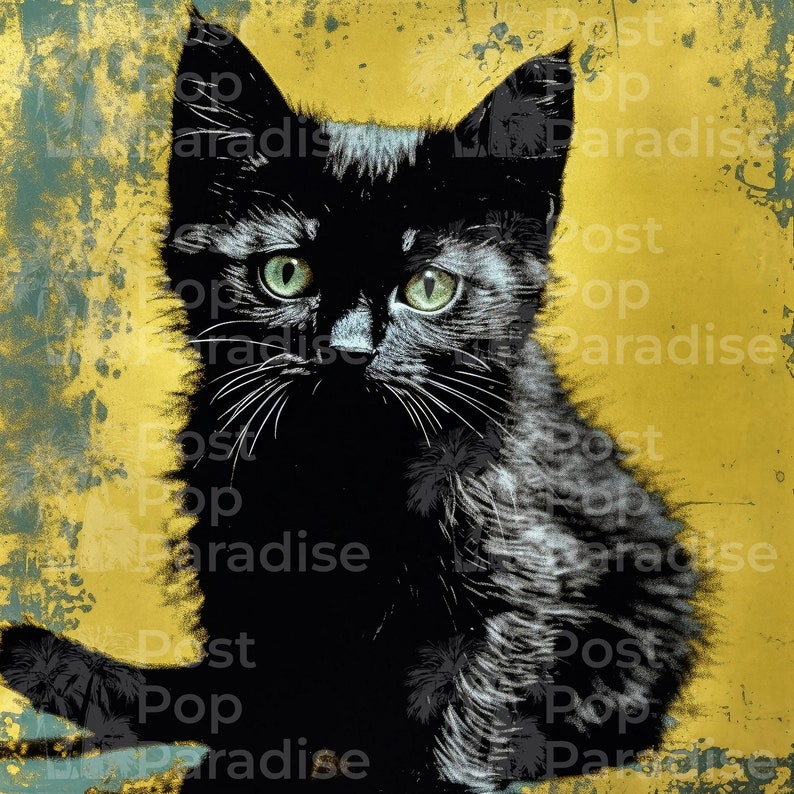 Kitten Pop Art Prints / Gallery Set / Grid Set / 11 Pieces / - Etsy