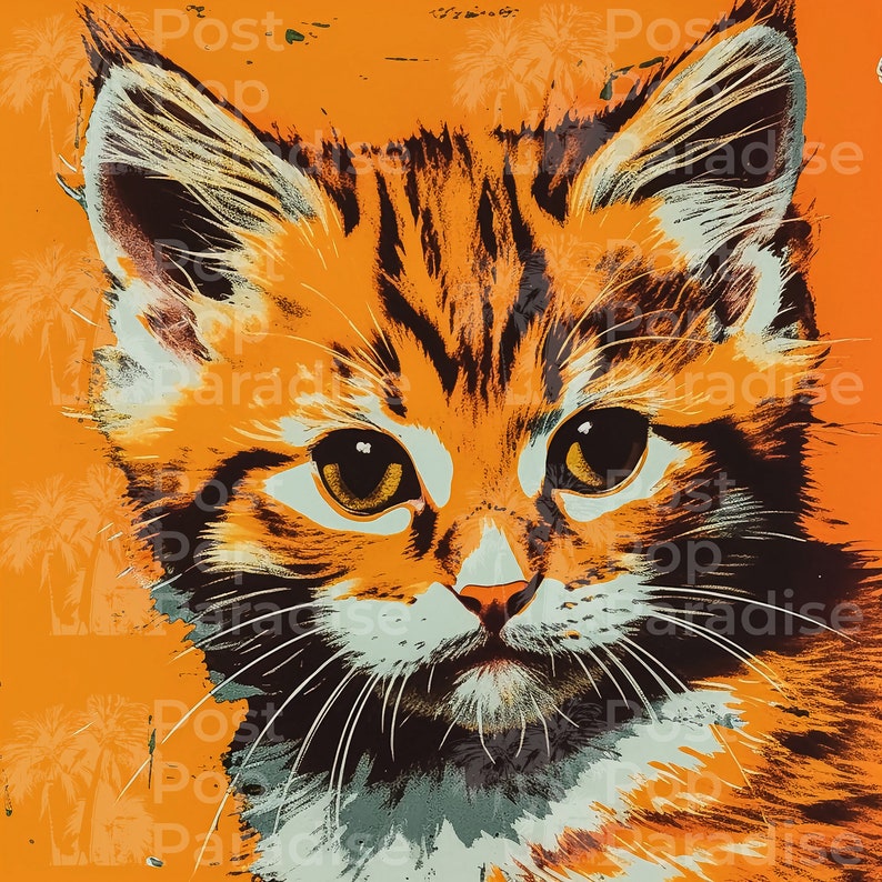 Kitten Pop Art Prints / Gallery Set / Grid Set / 11 Pieces / - Etsy