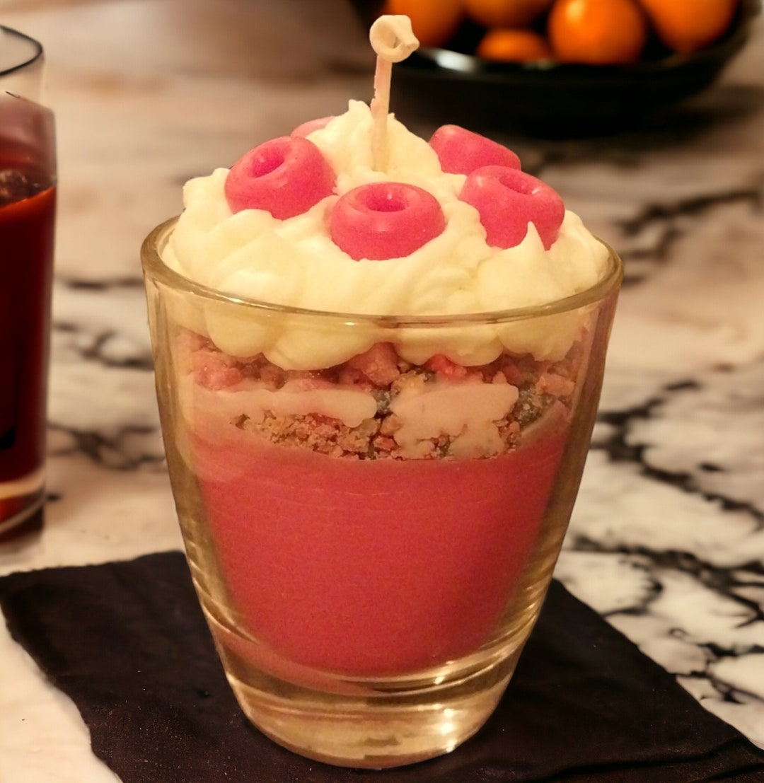 12oz Glass Jar Cereal Candle, Fruit Loop Candle, Homemade Wax Scented ...