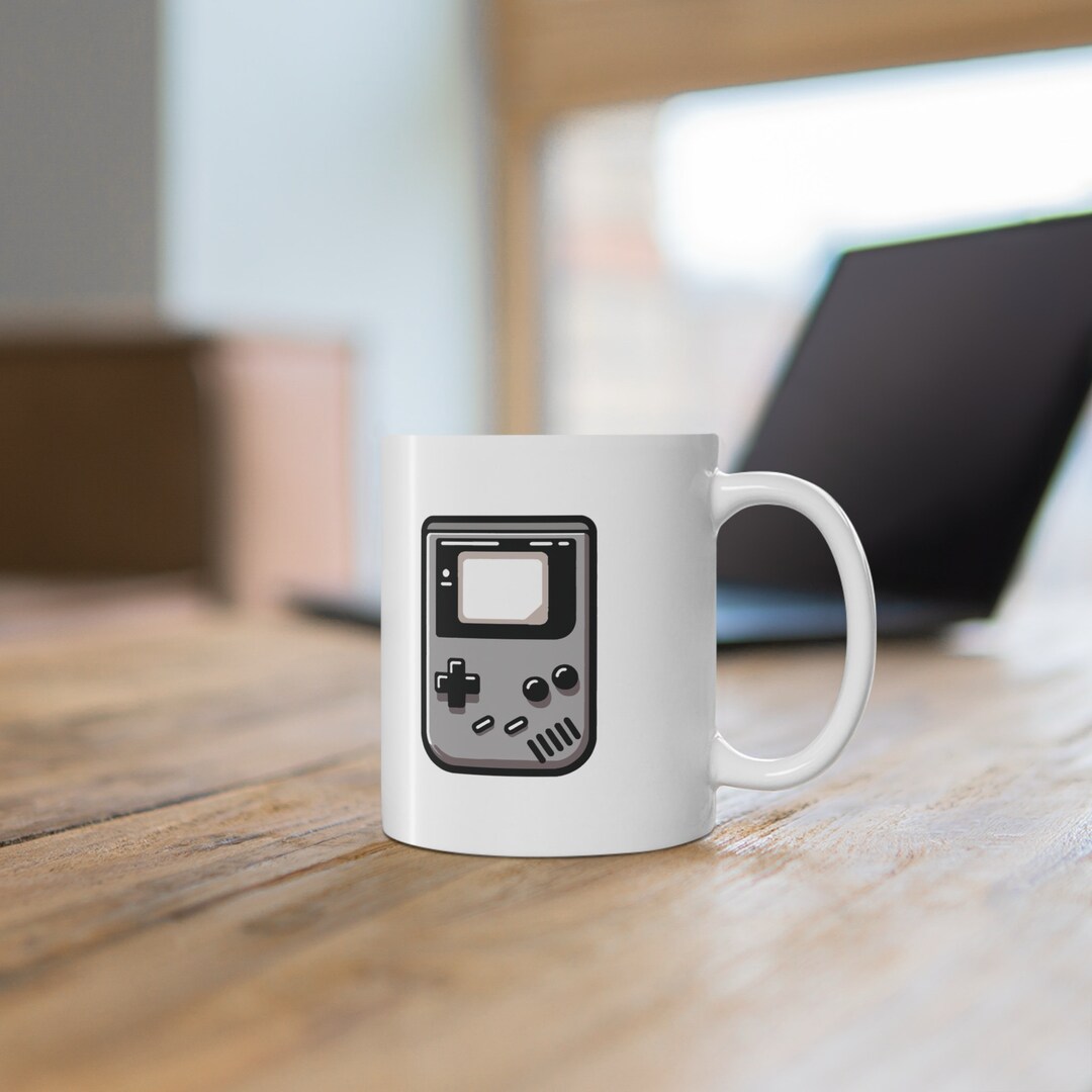 Cartoon Gameboy Mug 11 Oz – Retro Hand-held Console Coffee Cup, Perfect ...