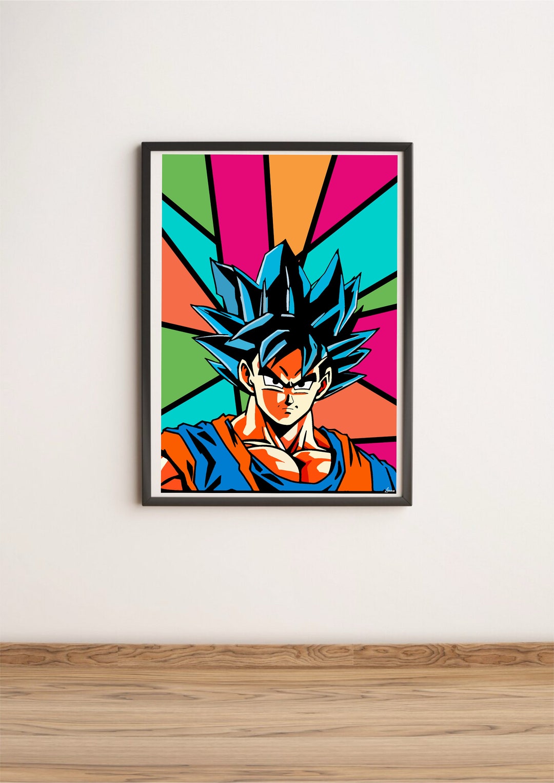 Goku Pop Art Print A4 A5 A3 Sizes High Glossy/matte Finish - Etsy