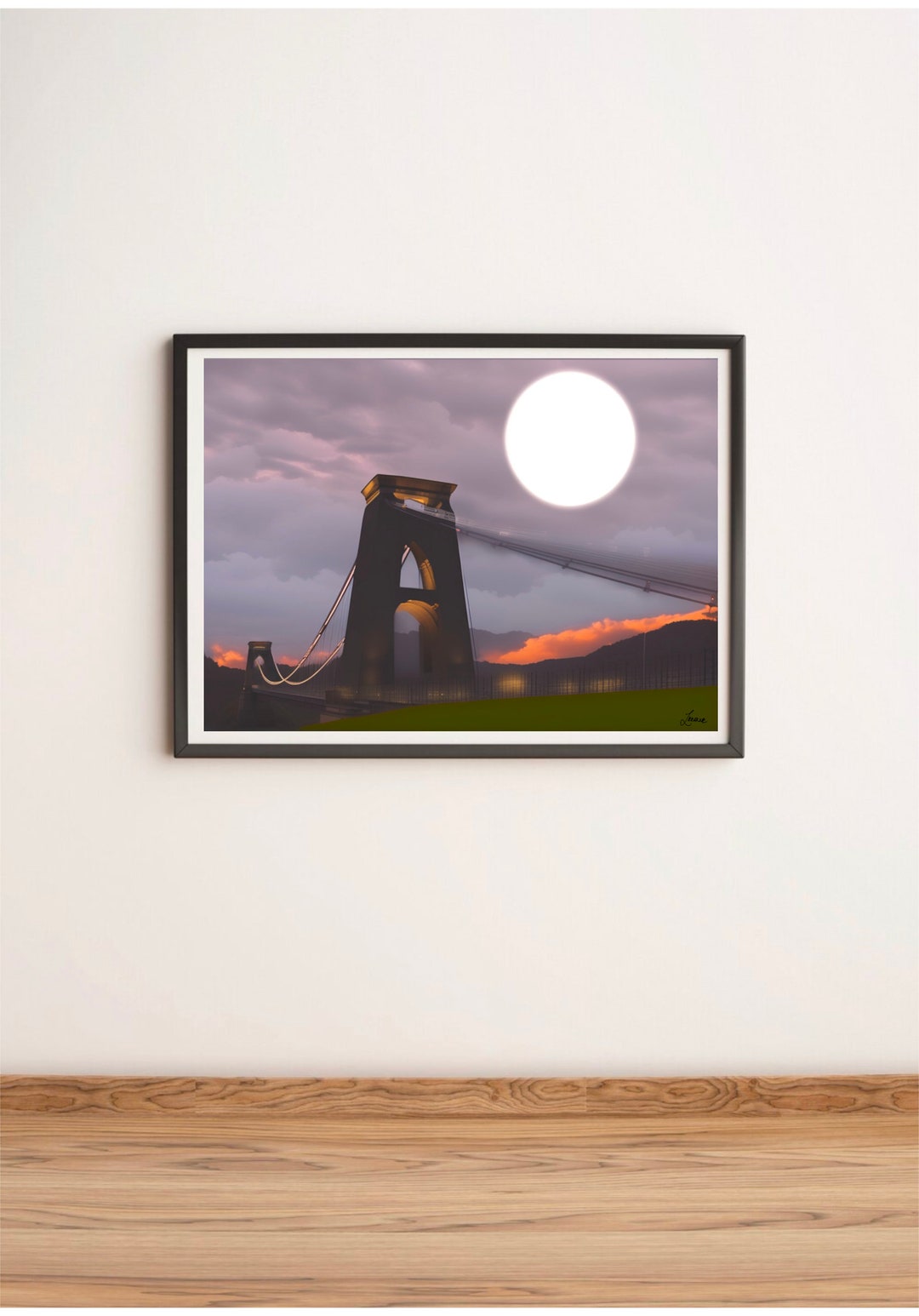 Bristol Suspension Bridge Print A4 A3 A5 Sizes High Glossy/matte Finish ...