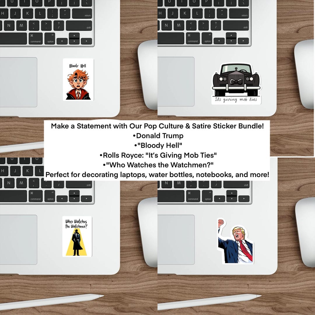 Pop Culture Sticker Bundle Fun and Fresh Vinyl Stickers Waterproof ...