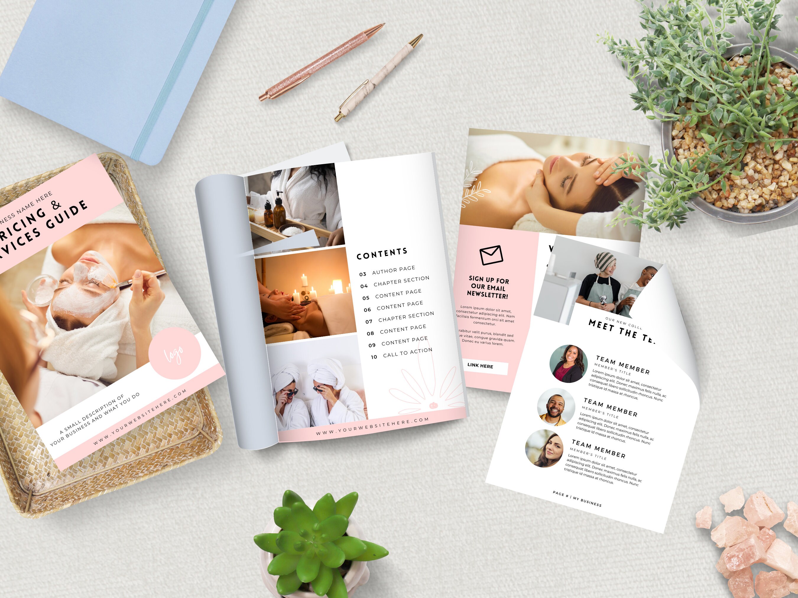 Day Spa Pricing Services Editable Guide, Canva Beauty Spa Price List ...