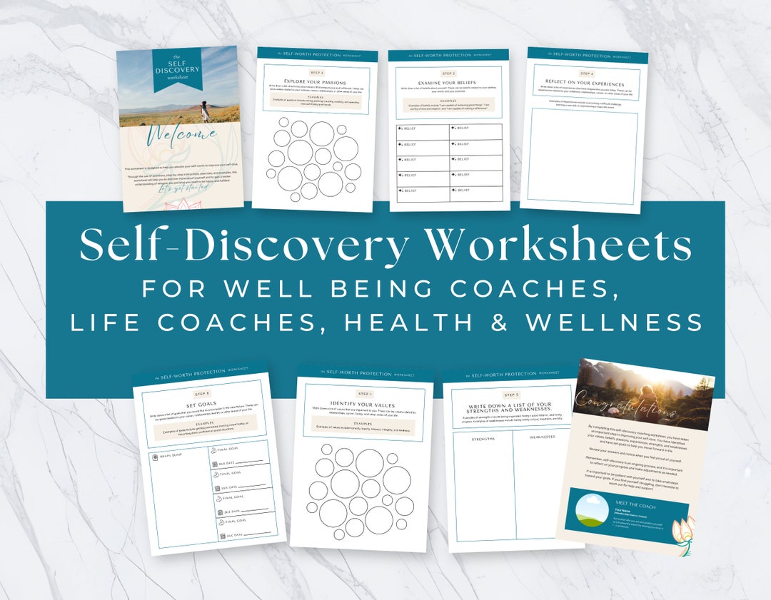 Self-discovery Worksheets for Coaches, Mindset Coaching, Imposter ...