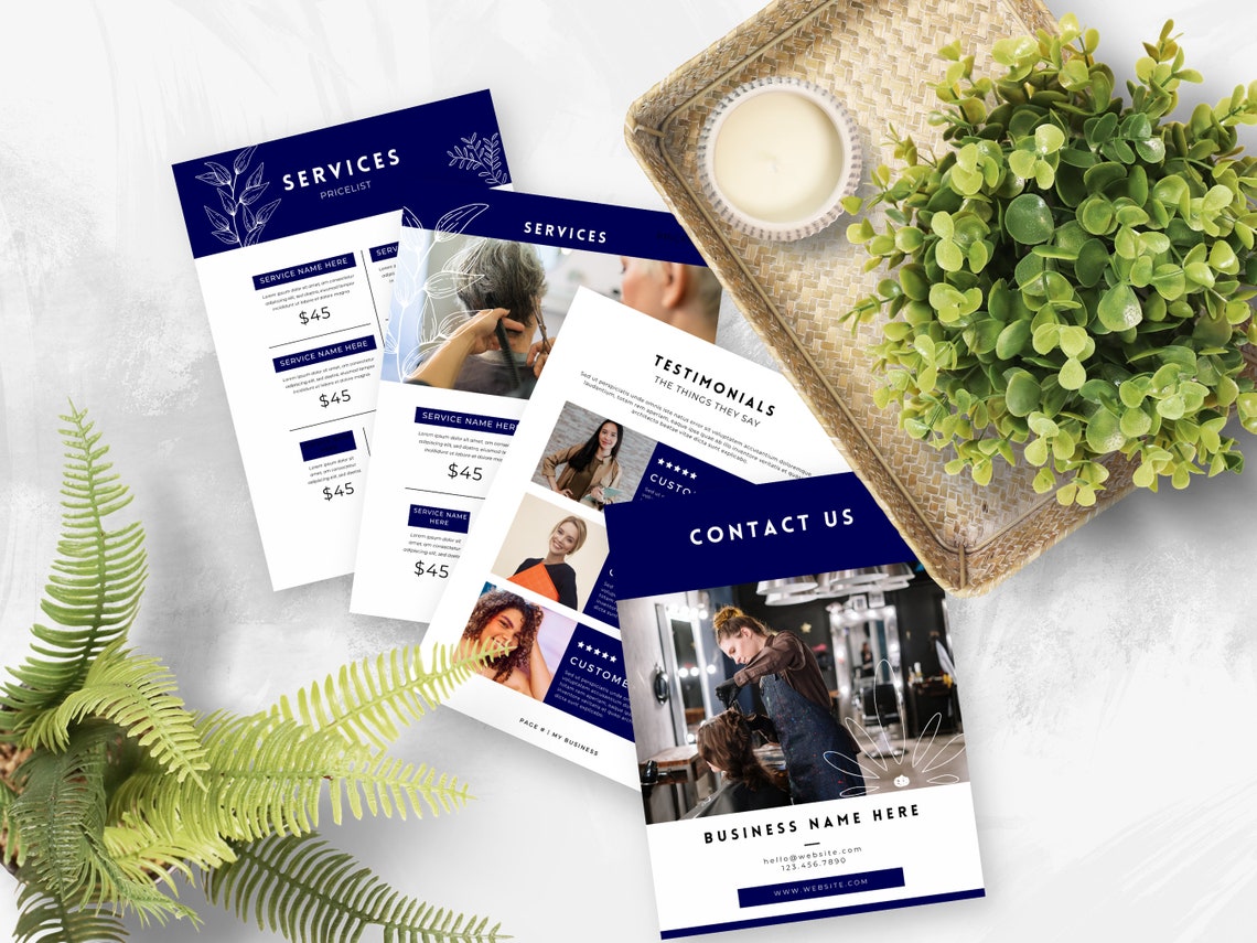 Day Spa Pricing Services Editable Guide Canva Beauty Spa - Etsy