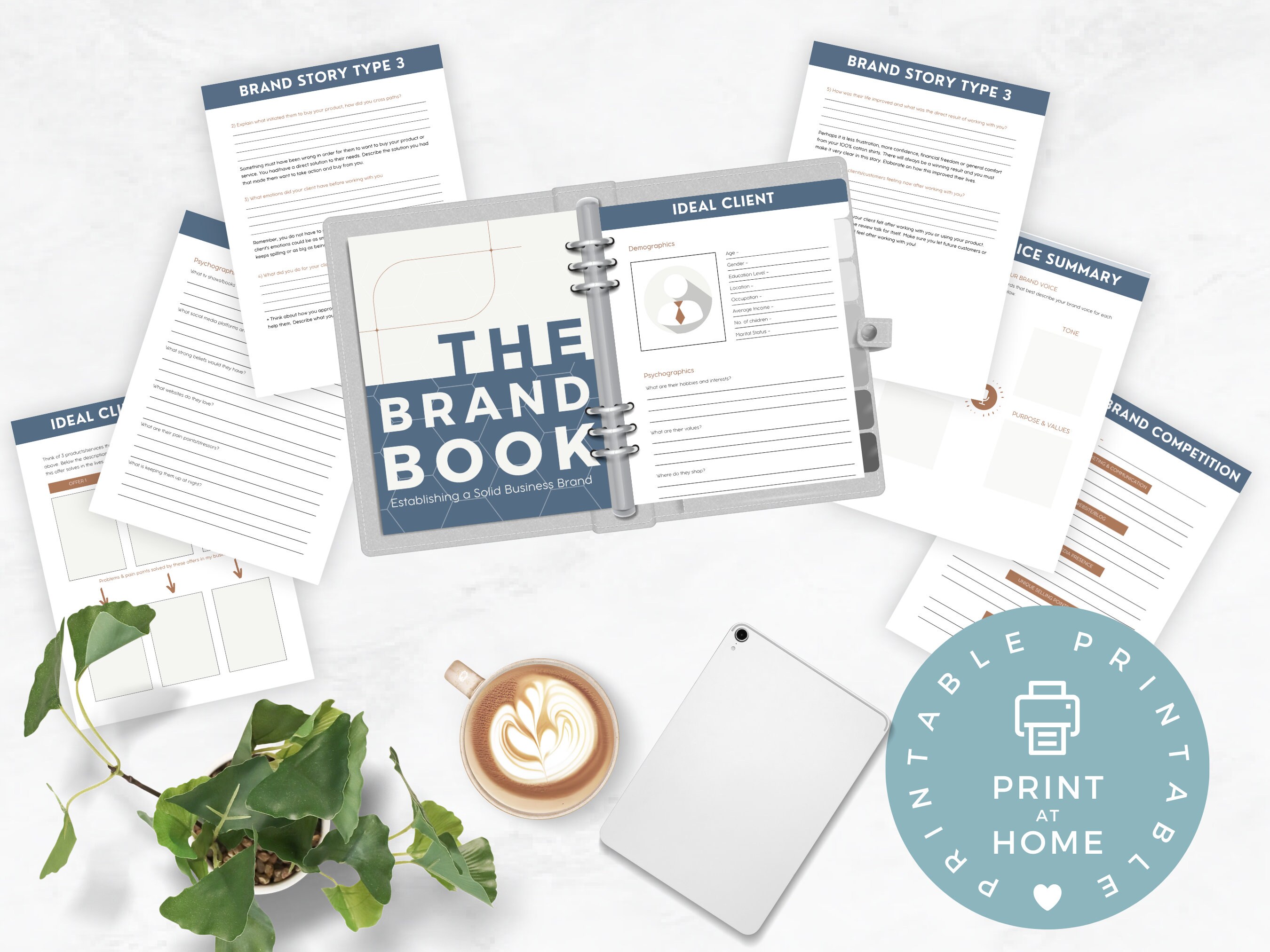 Editable Branding Book Small Business Planner, Branding Planner Binder ...