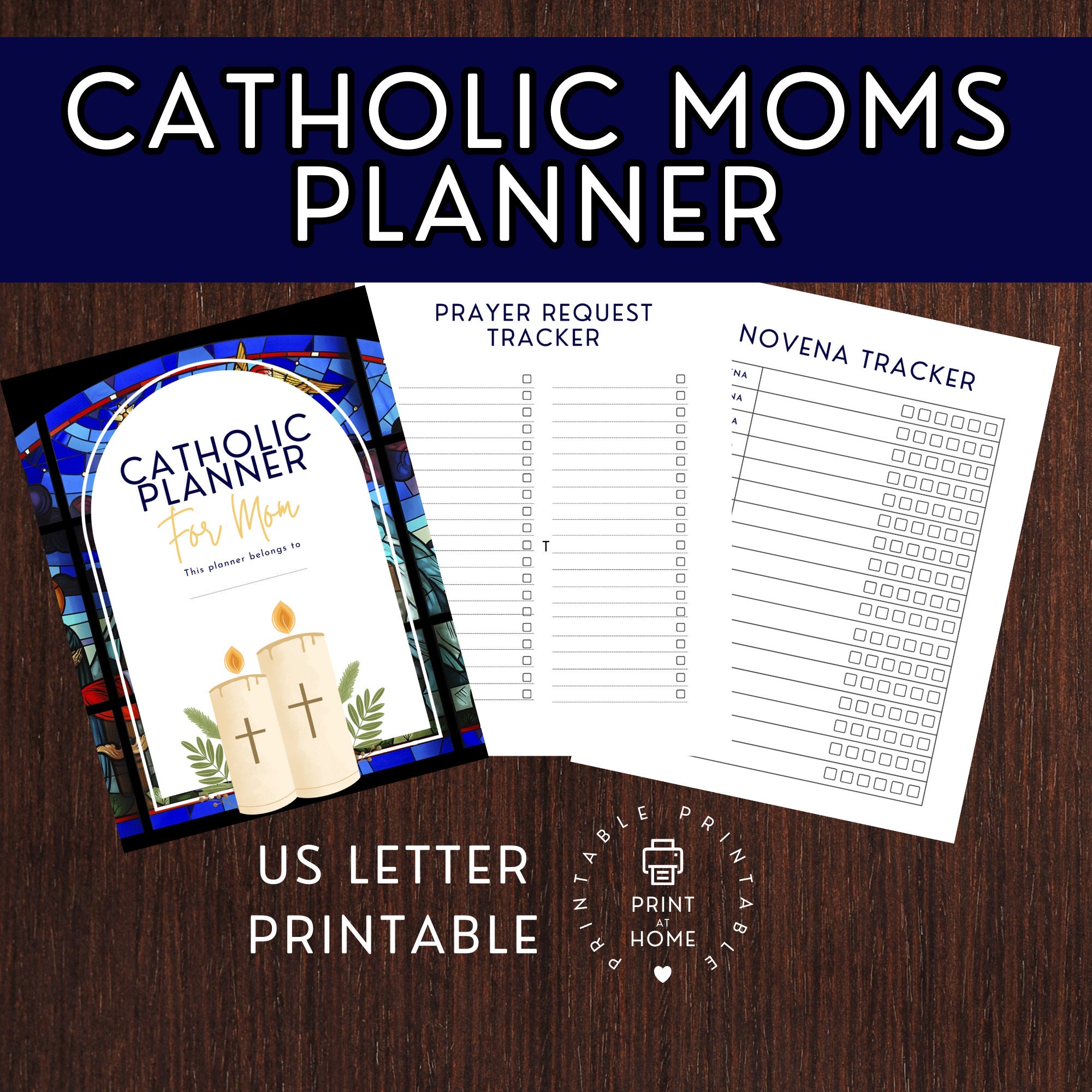 Womens Catholic Planner Printable, 2025 Planner for Women, Novena ...