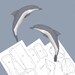Papercraft Dolphin PDF Template (2 Dolphin), Digital Files for 3d Paper ...