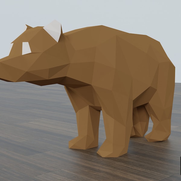 Bear Papercraft - Etsy