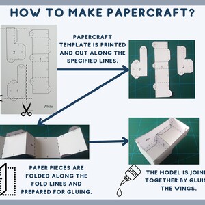 Papercraft Origami Bear PDF Template, Decorative Sculpture for Home ...