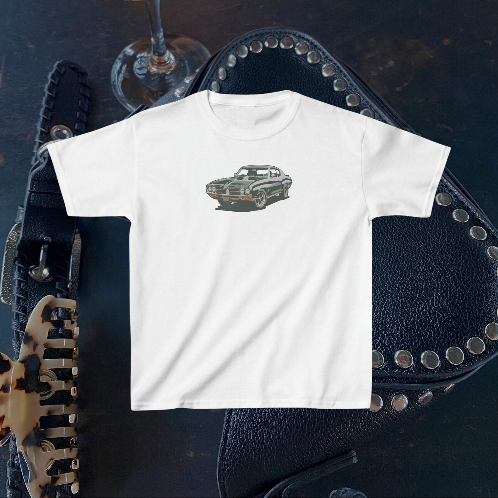 Y2k Baby Tee, Vintage Car Shirt, Downtown Girl Clothes, 90s Aesthetic ...