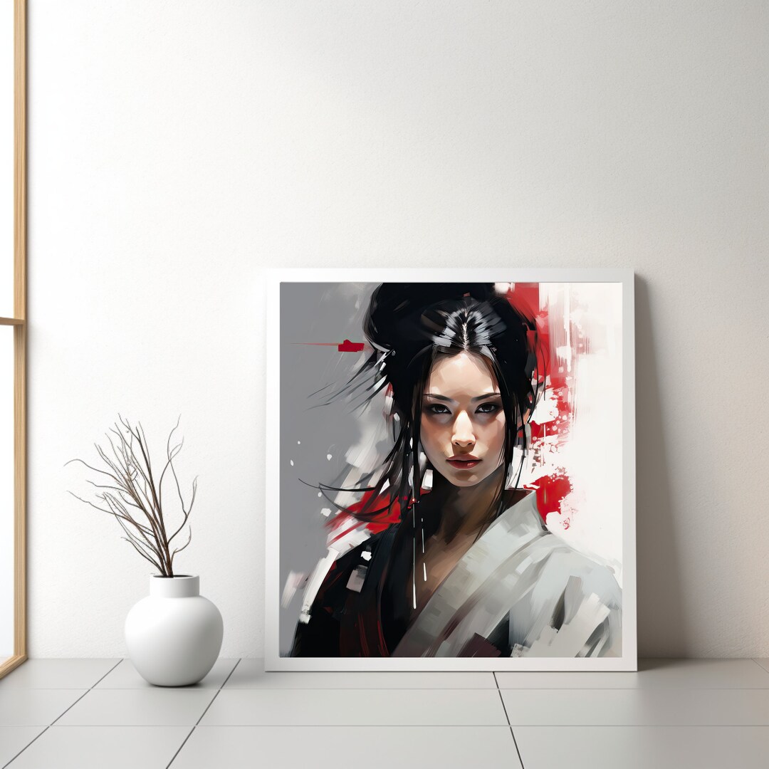 Geisha Digital Artwork - Geisha Artwork - Geisha Painting - Geisha Wall ...