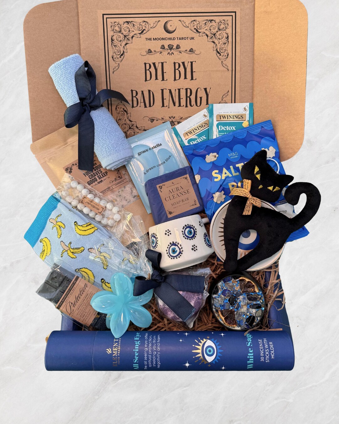 Bye Bye Bad Energy Gift Box | Cleansing Spa, Evil Eye Protection - Etsy