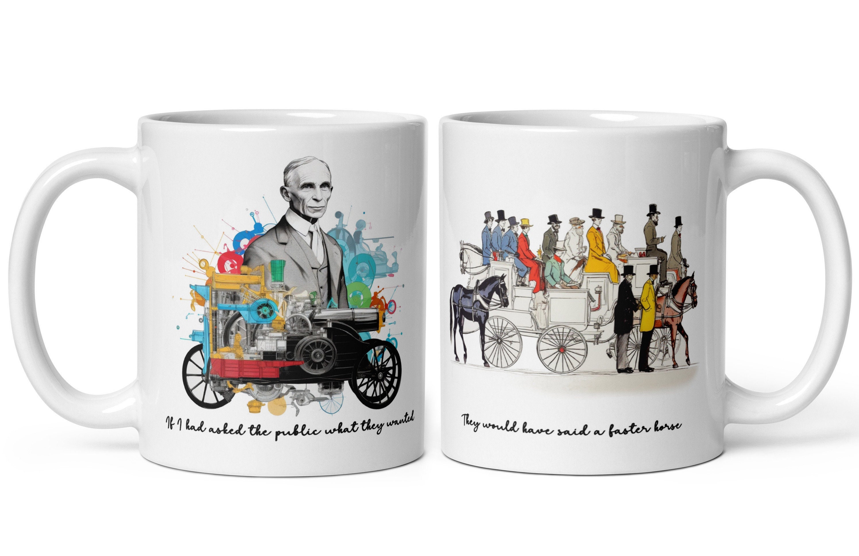 Henry Ford think Outside the Horse Coffee Mug Innovation Inspiration - Etsy