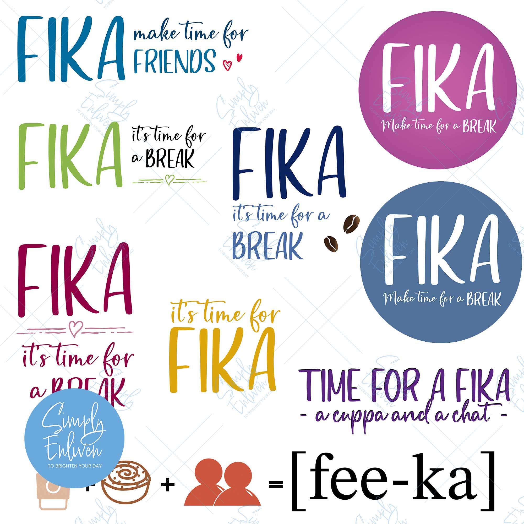 Fika Bundle / SVG, EPS, PNG - Etsy