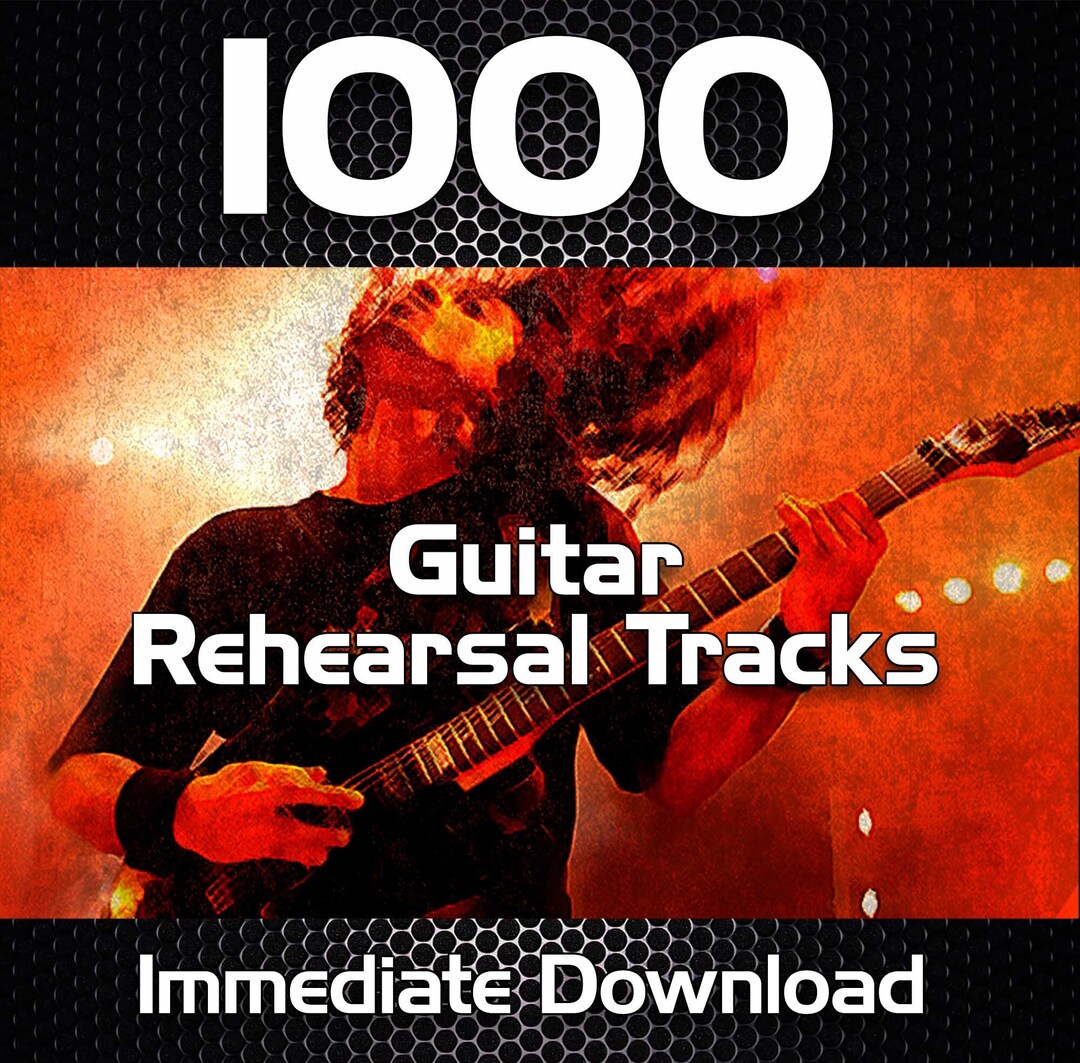 1000 Guitar Rehearsal Rock Backing Tracks Collection Mp3 Improve Your ...