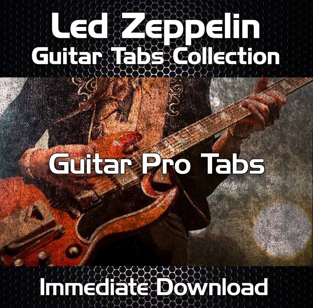 Led Zeppelin Rock Guitar Tabs Tablature Lessons Guitar Pro - Etsy