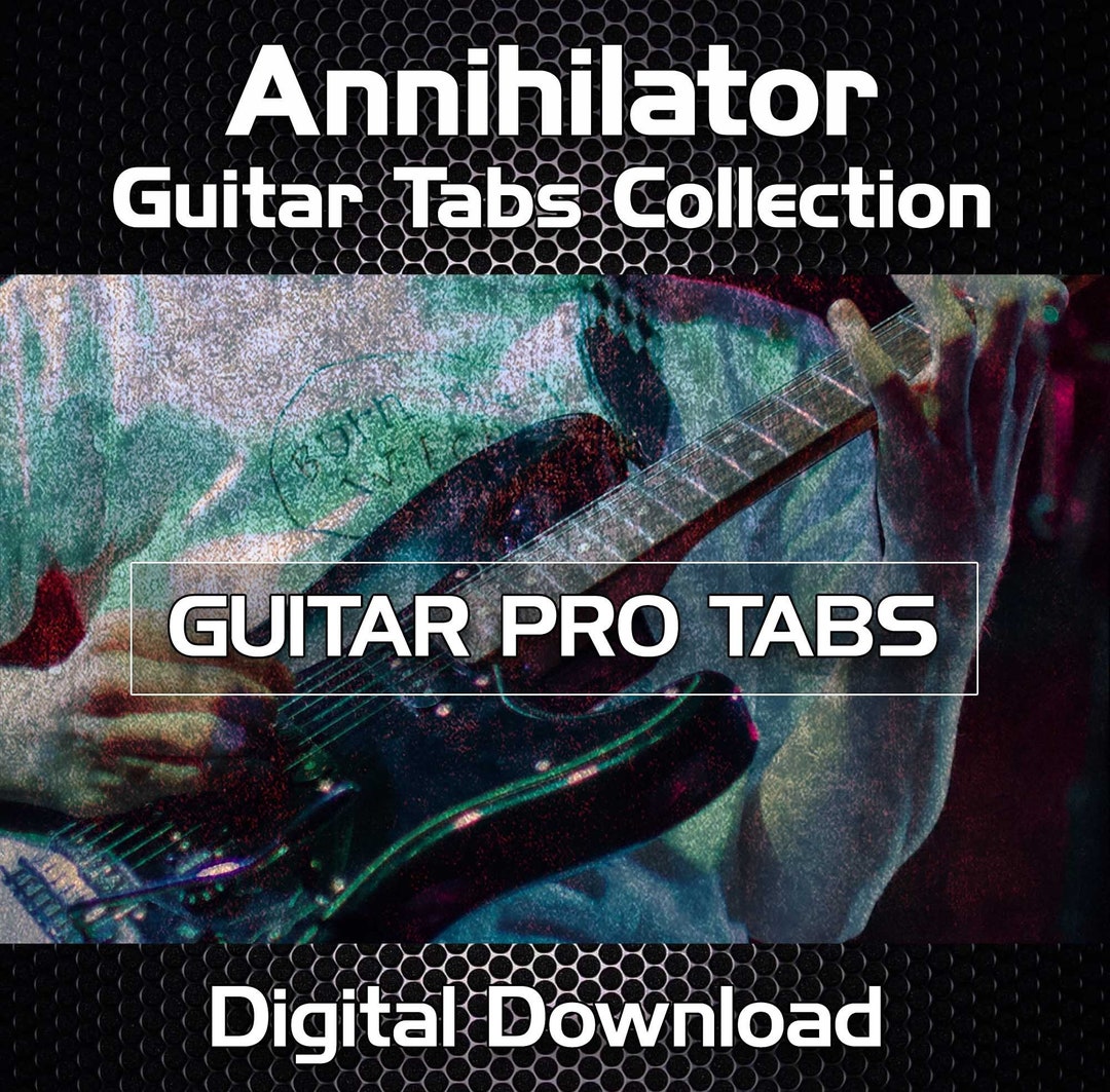 Annihilator Rock Heavy Metal Guitar Tabs Tablature Lessons - Etsy