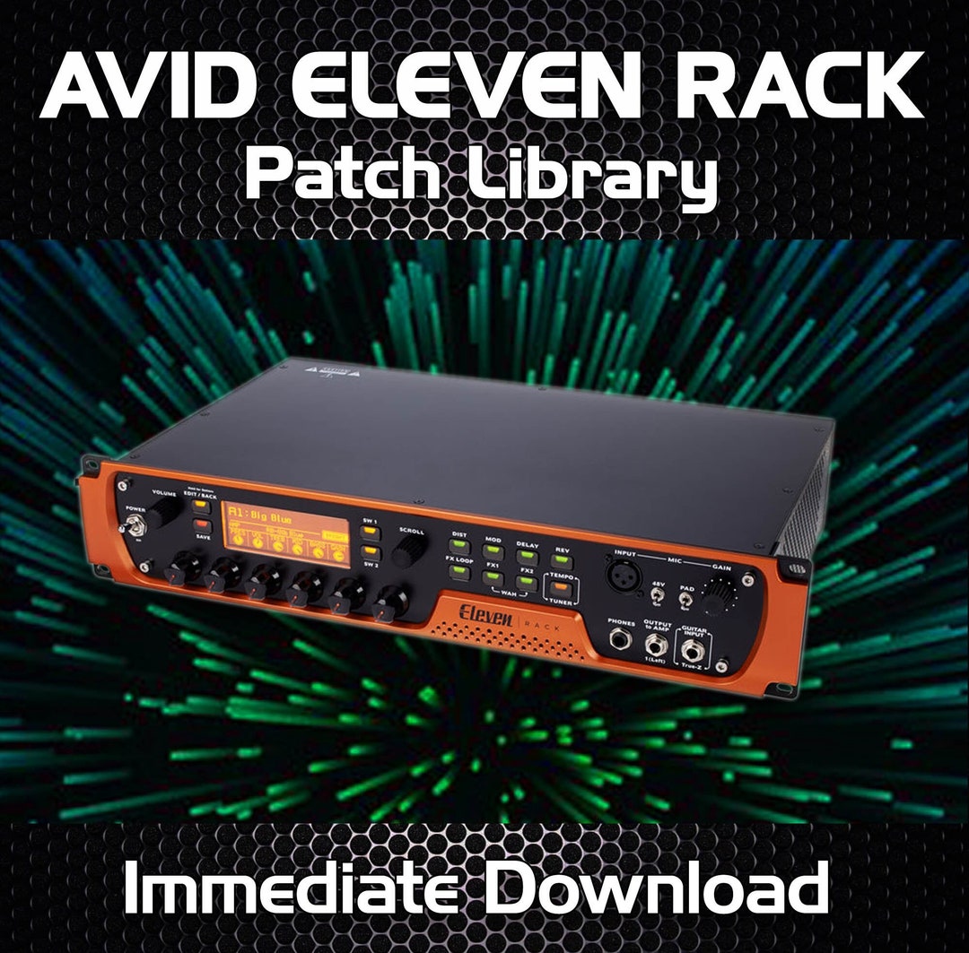 AVID Elelven Rack Tone Patch Library Over 2000 Patch Guitar Effects - Etsy