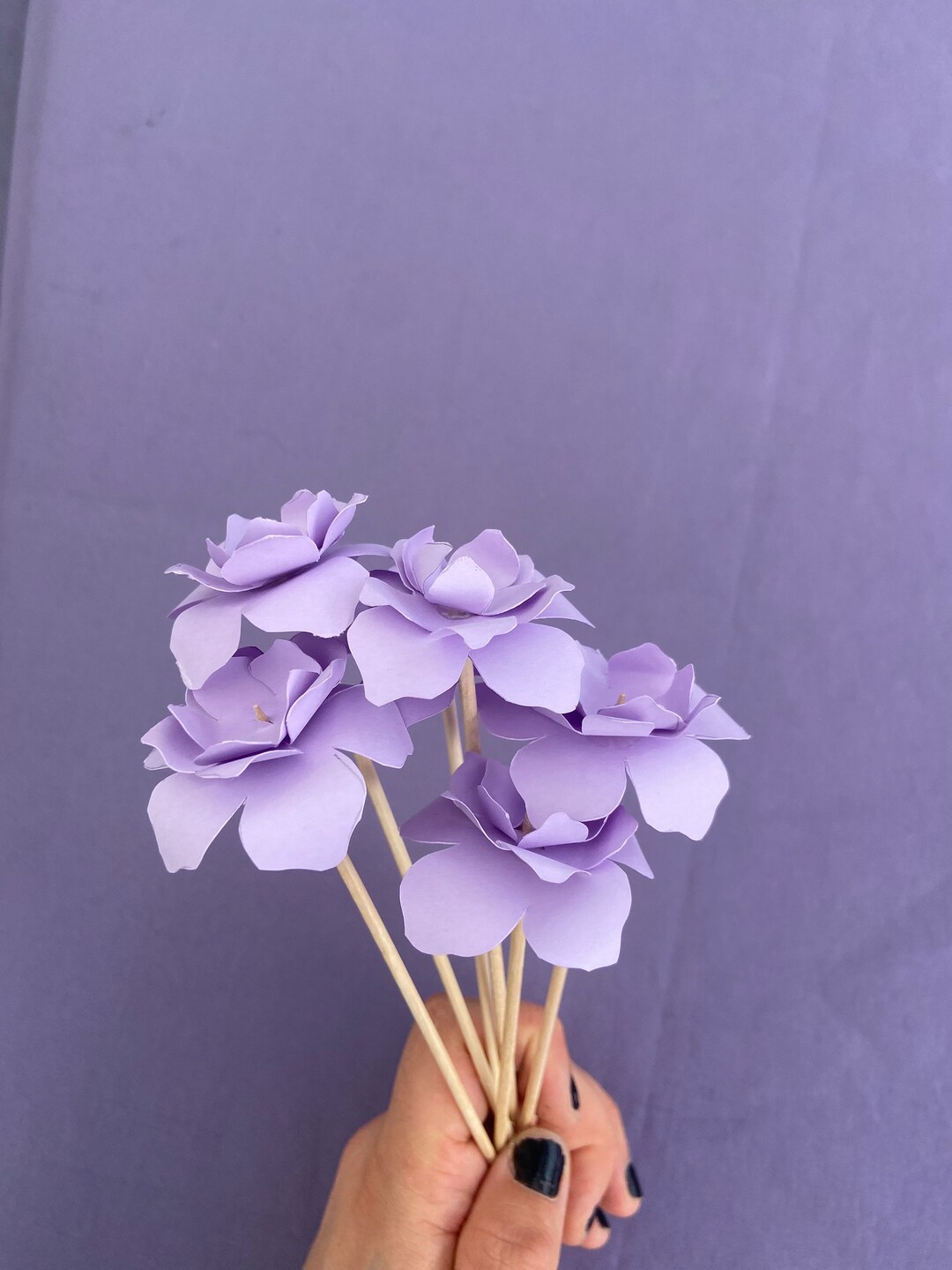 Lilac Pastel Bouquet Paper Flowers Paperflowers Flowers Gift Origami ...