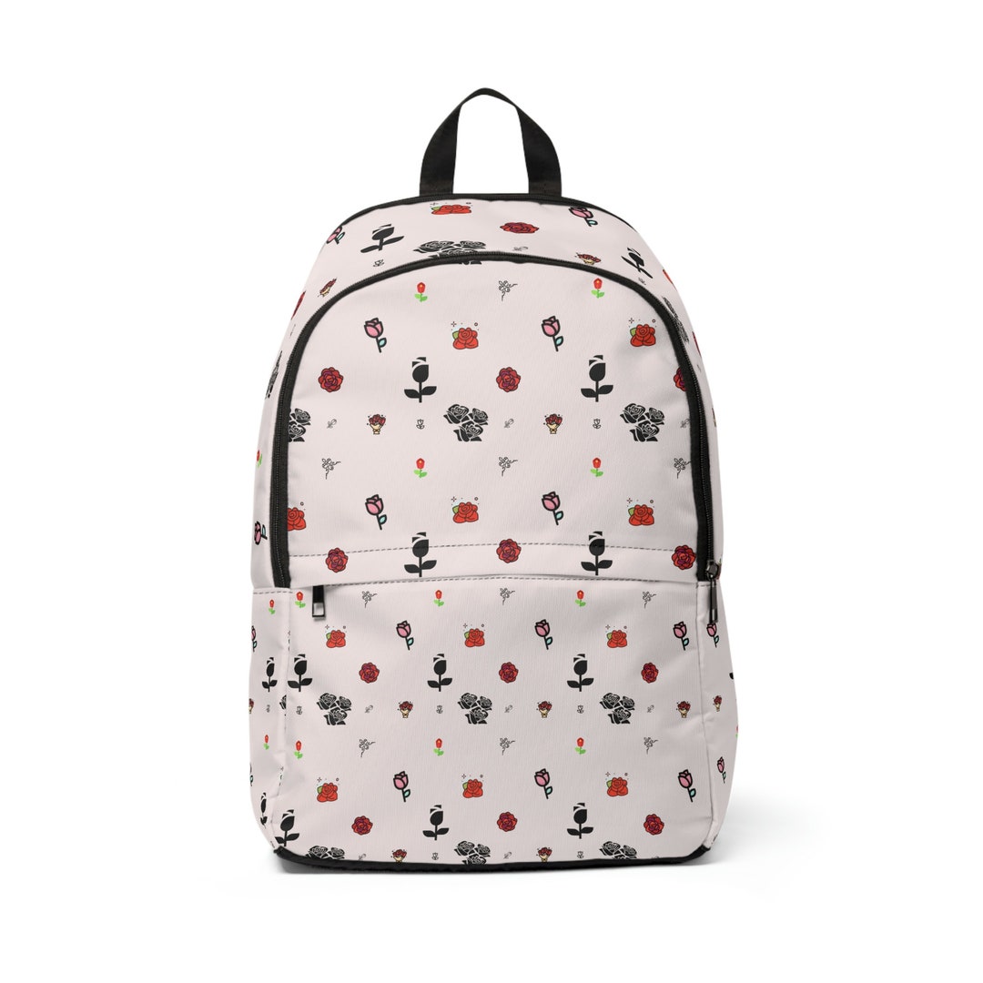 Unique Rose Flower Pattern Backpack for Kids - Etsy