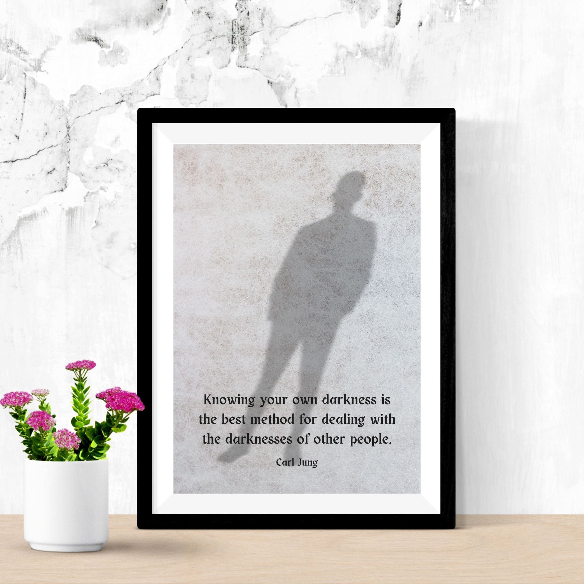 Carl Jung Shadow Quote Printable Wall Art Jungian Psychology Poster ...