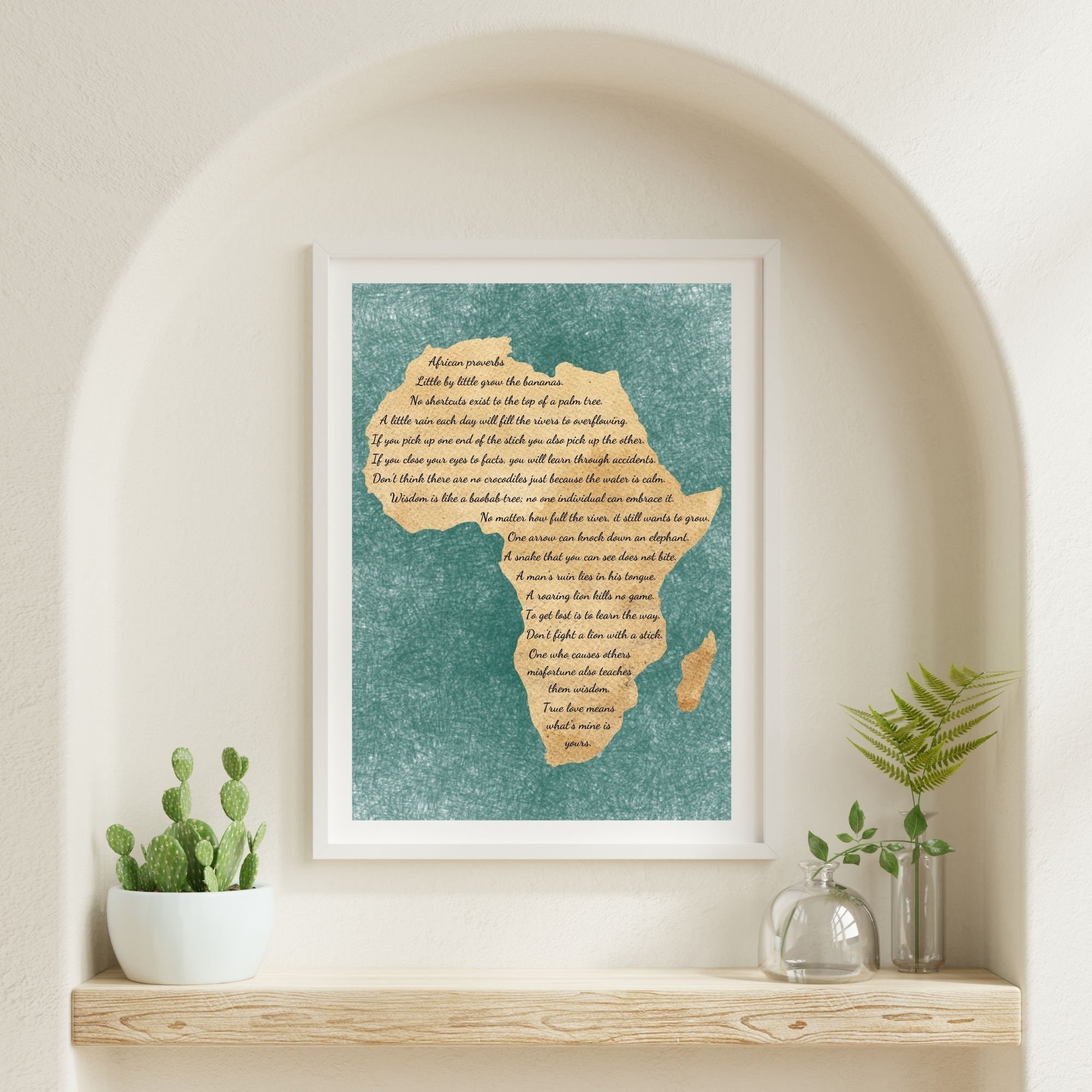 African Proverbs Printable Wall Art Ethnic Quotes Poster Wisdom of ...