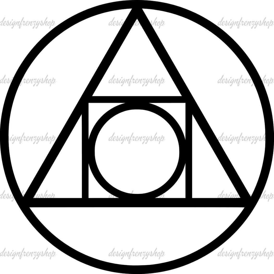 Great Hermetic Seal SVG Alchemical Sigil of Light Symbol Alchemy Sign ...