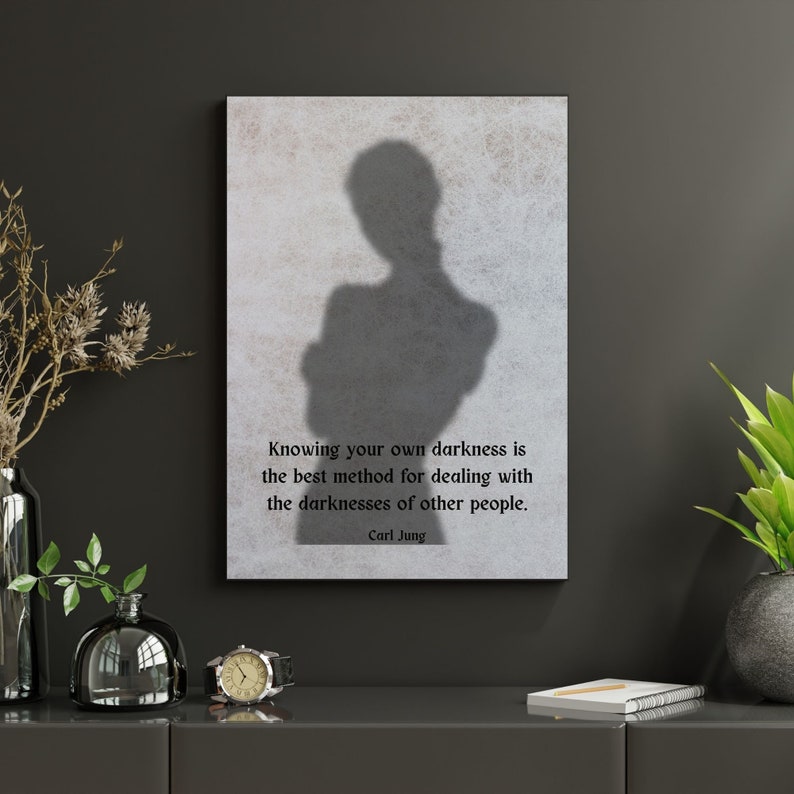 Carl Jung Shadow Quote Printable Wall Art Jungian Psychology Poster ...