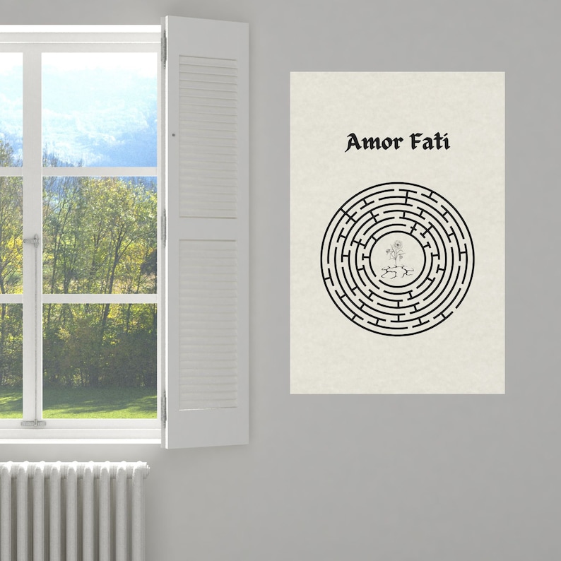 Amor Fati Printable Wall Art Latin Quote Graphic Poster Love Fate Jpg ...