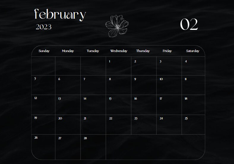 PRINTABLE Perpetual / Forever Wall Calendar | Digital PDF Instant ...