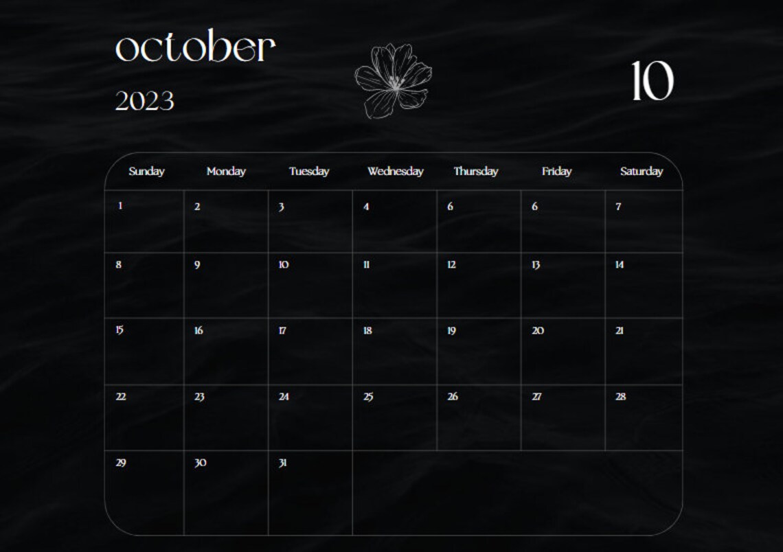 PRINTABLE Perpetual / Forever Wall Calendar | Digital PDF Instant ...