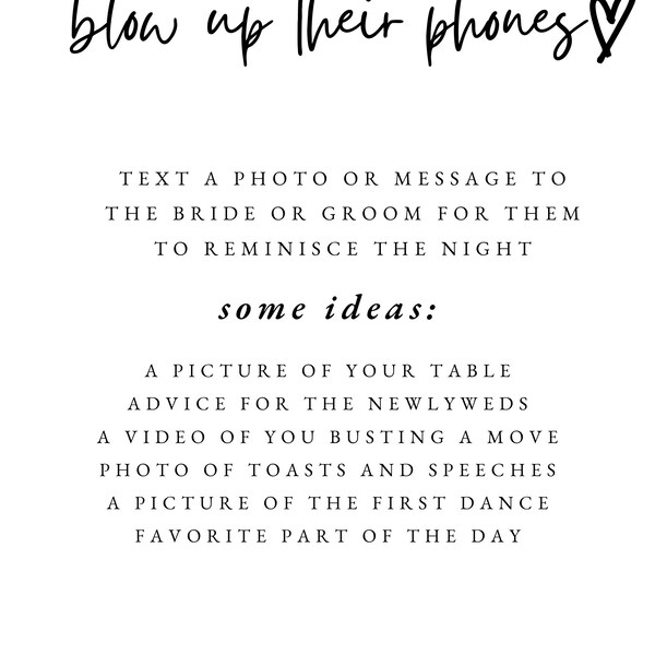 Blow up Their Phone Wedding - Etsy