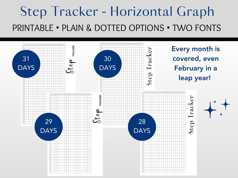Steps Tracker Printable Steps Tracker Digital Steps Tracker Monthly ...