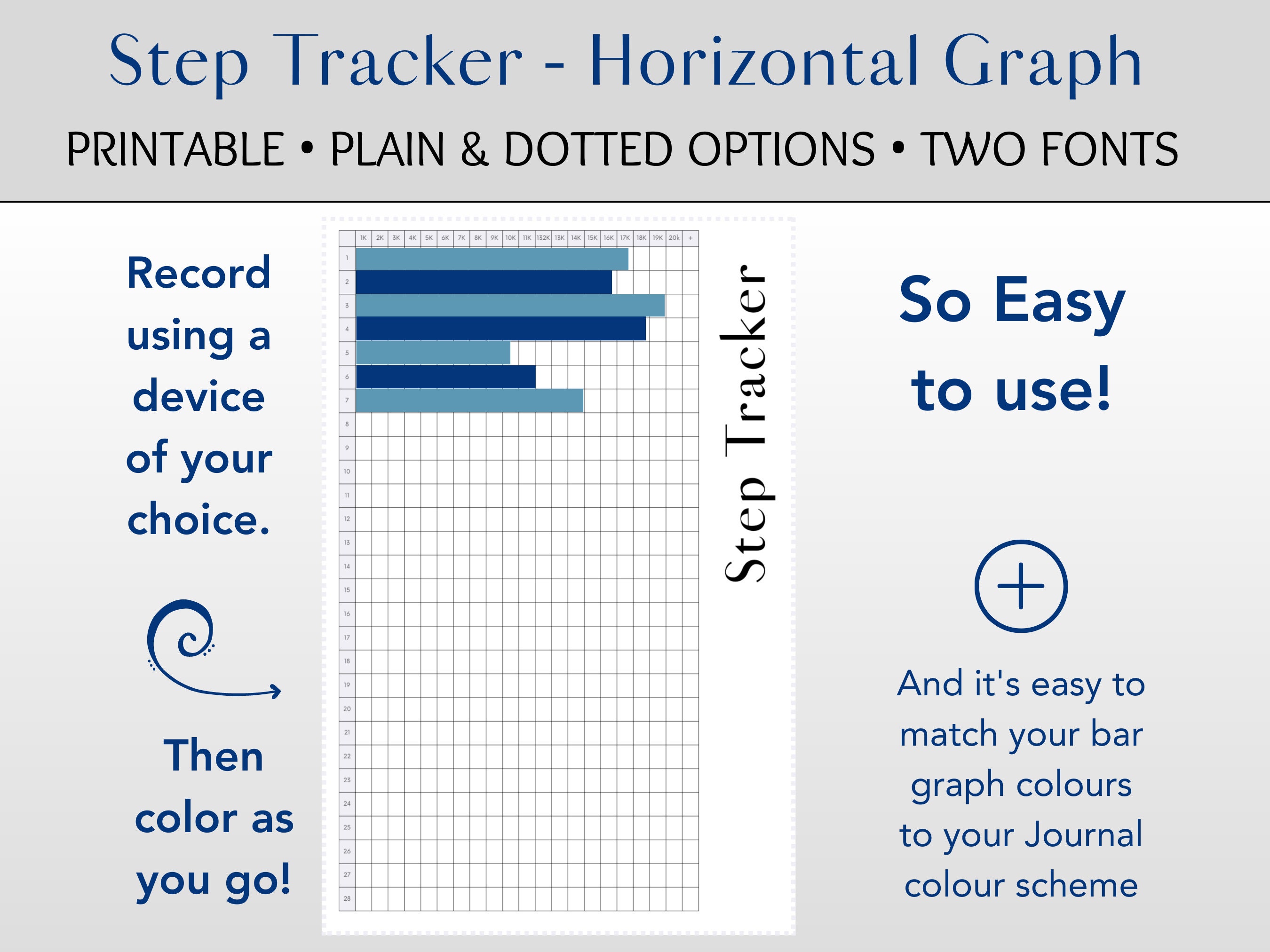 Steps Tracker Printable Steps Tracker Digital Steps Tracker Monthly ...