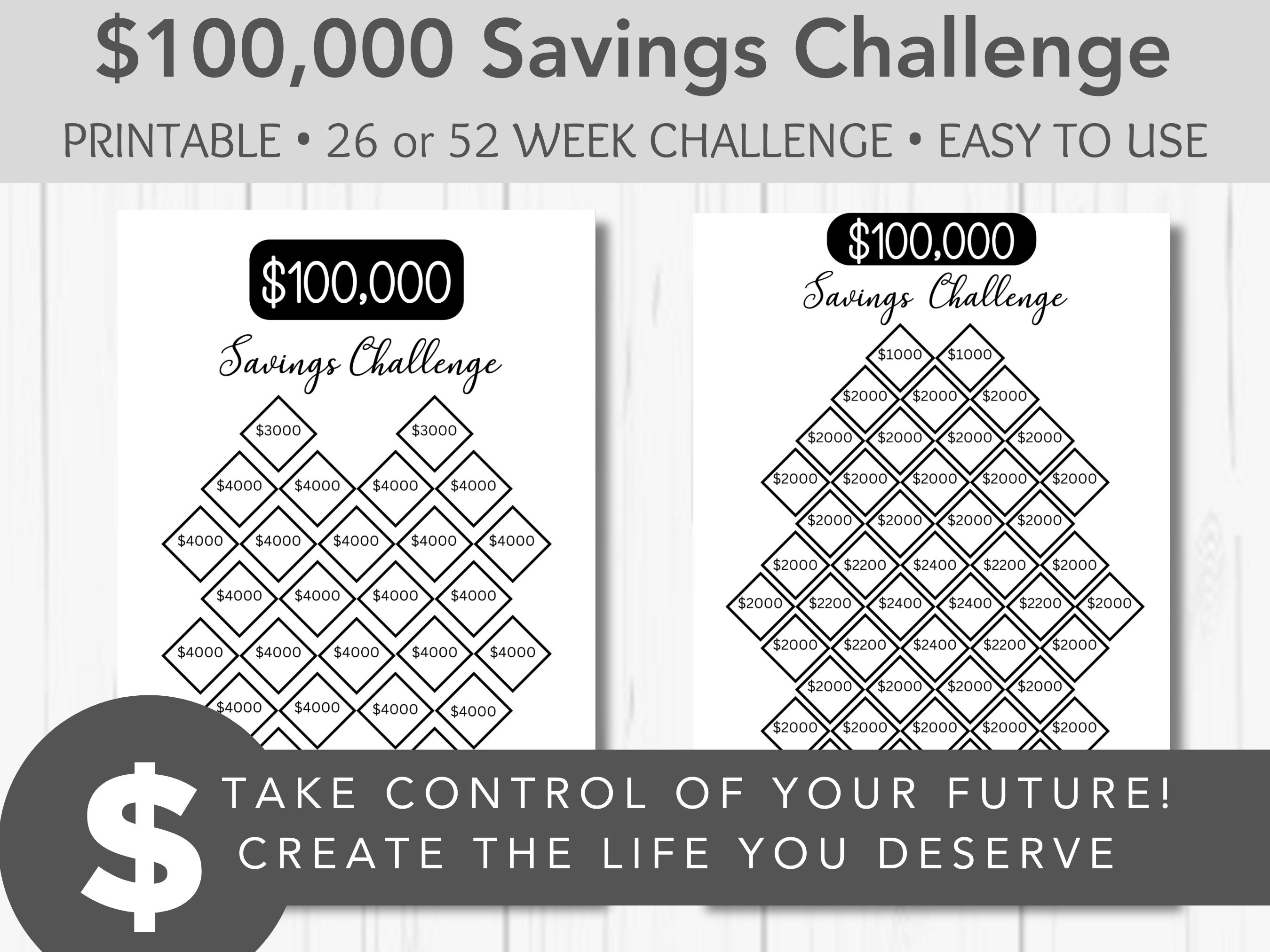 100000 Savings Challenge | 100K Savings Challenge | 100,000 Savings ...