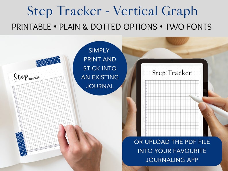 Steps Tracker | Printable Steps Tracker | Digital Steps Tracker ...