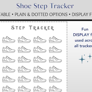 Steps Tracker | Printable Steps Tracker | Digital Steps Tracker ...