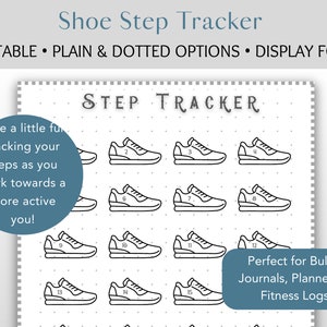 Steps Tracker | Printable Steps Tracker | Digital Steps Tracker ...