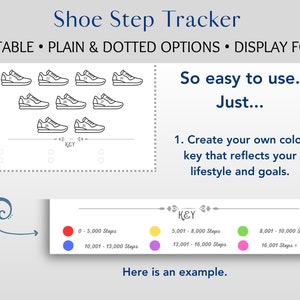 Steps Tracker | Printable Steps Tracker | Digital Steps Tracker ...