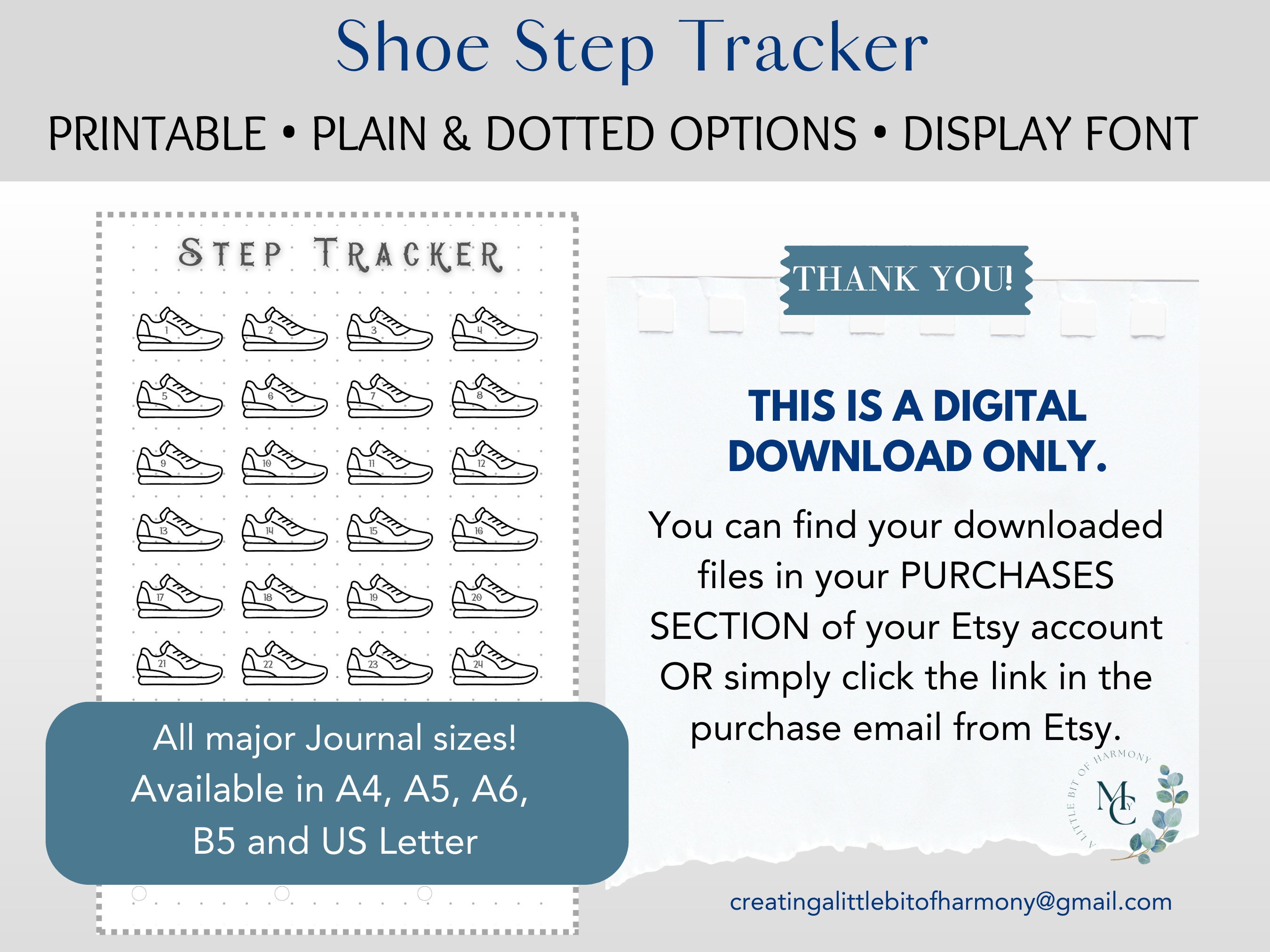 Steps Tracker Printable Steps Tracker Digital Steps Tracker Monthly ...