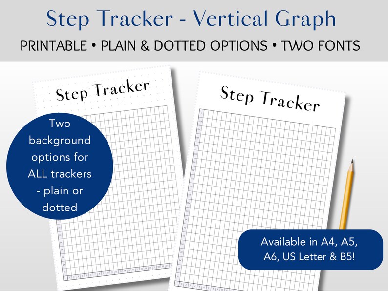 Steps Tracker | Printable Steps Tracker | Digital Steps Tracker ...